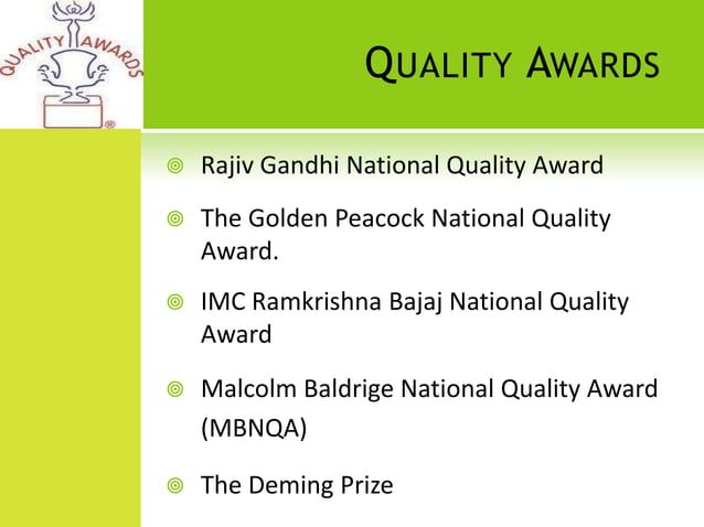 Quality awards | PPTX