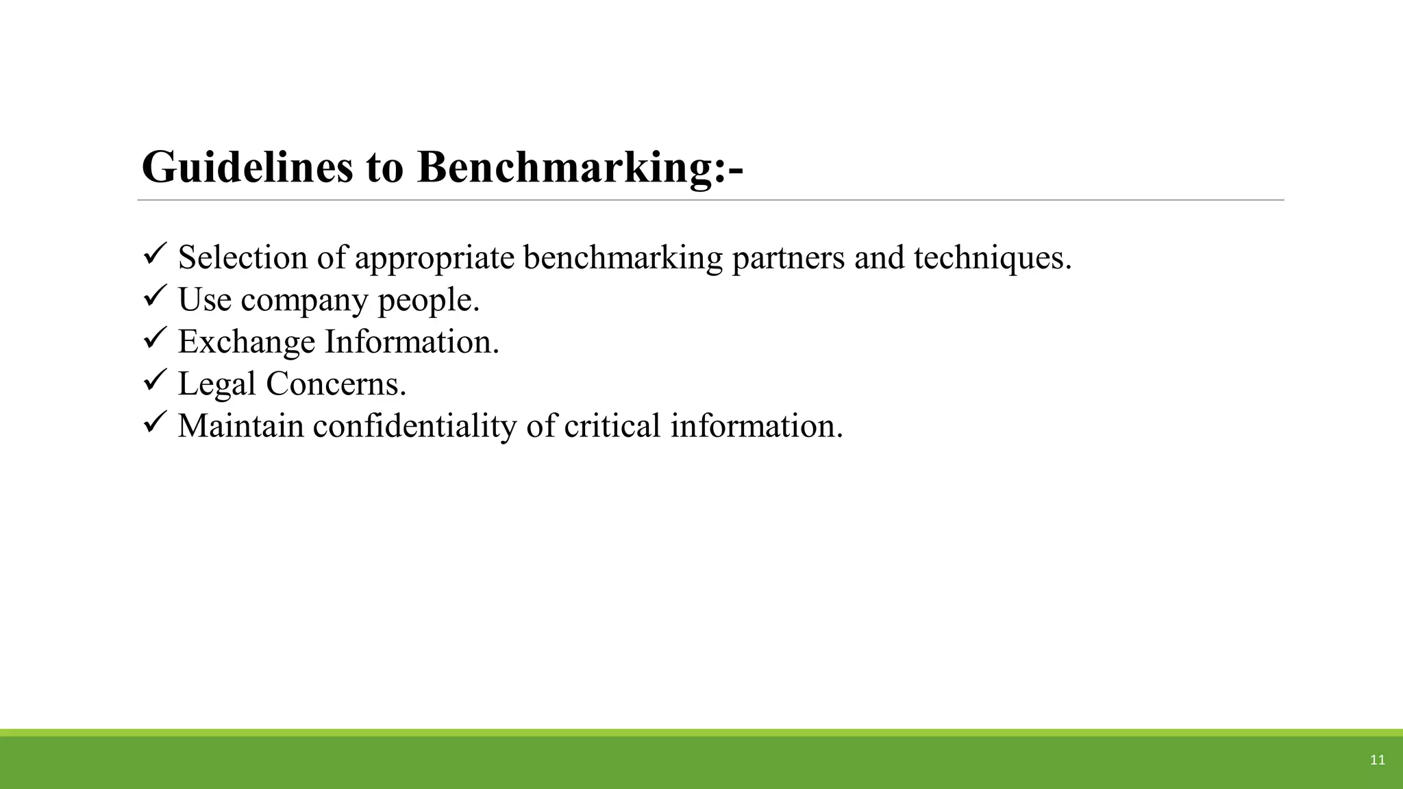 Quality benchmarking | PDF