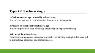 Quality benchmarking | PDF