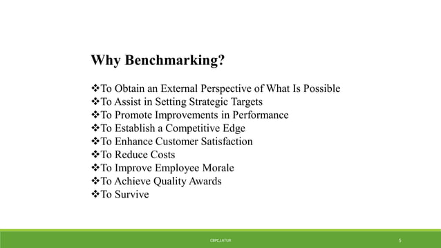 Quality benchmarking | PDF | Business Administration | Business
