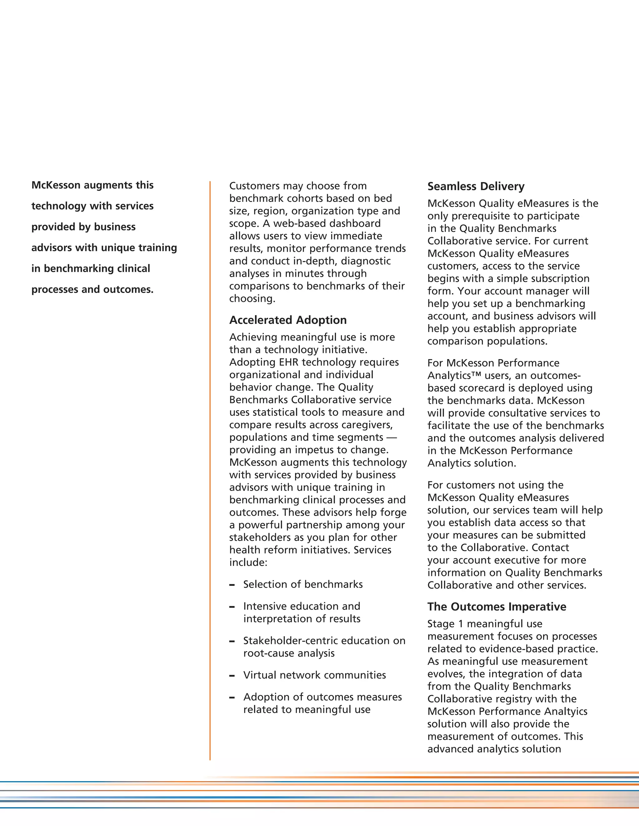 Quality benchmarkscollaborative rmg606 | PDF