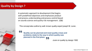 Quality by design | PPT