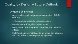 Quality by Design | PPTX | Pharmaceutical Industry | Industries