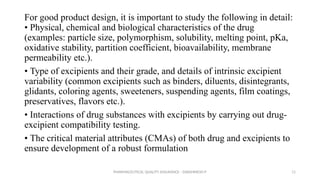 Quality by Design (QbD) in Pharmaceutical quality assurance | PPTX
