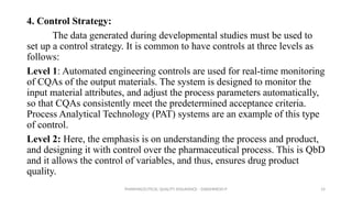 Quality by Design (QbD) in Pharmaceutical quality assurance | PPTX