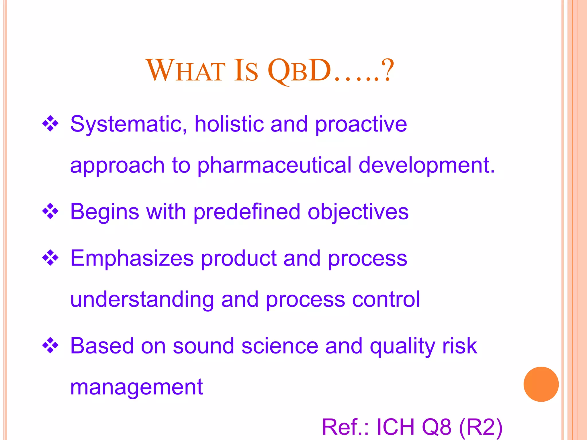 ICH Q-8 Quality by Design | PPTX