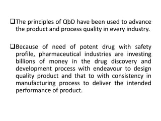 Quality by design (QbD) | PPT