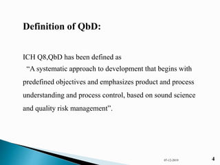 Quality by design (qbd) | PPTX