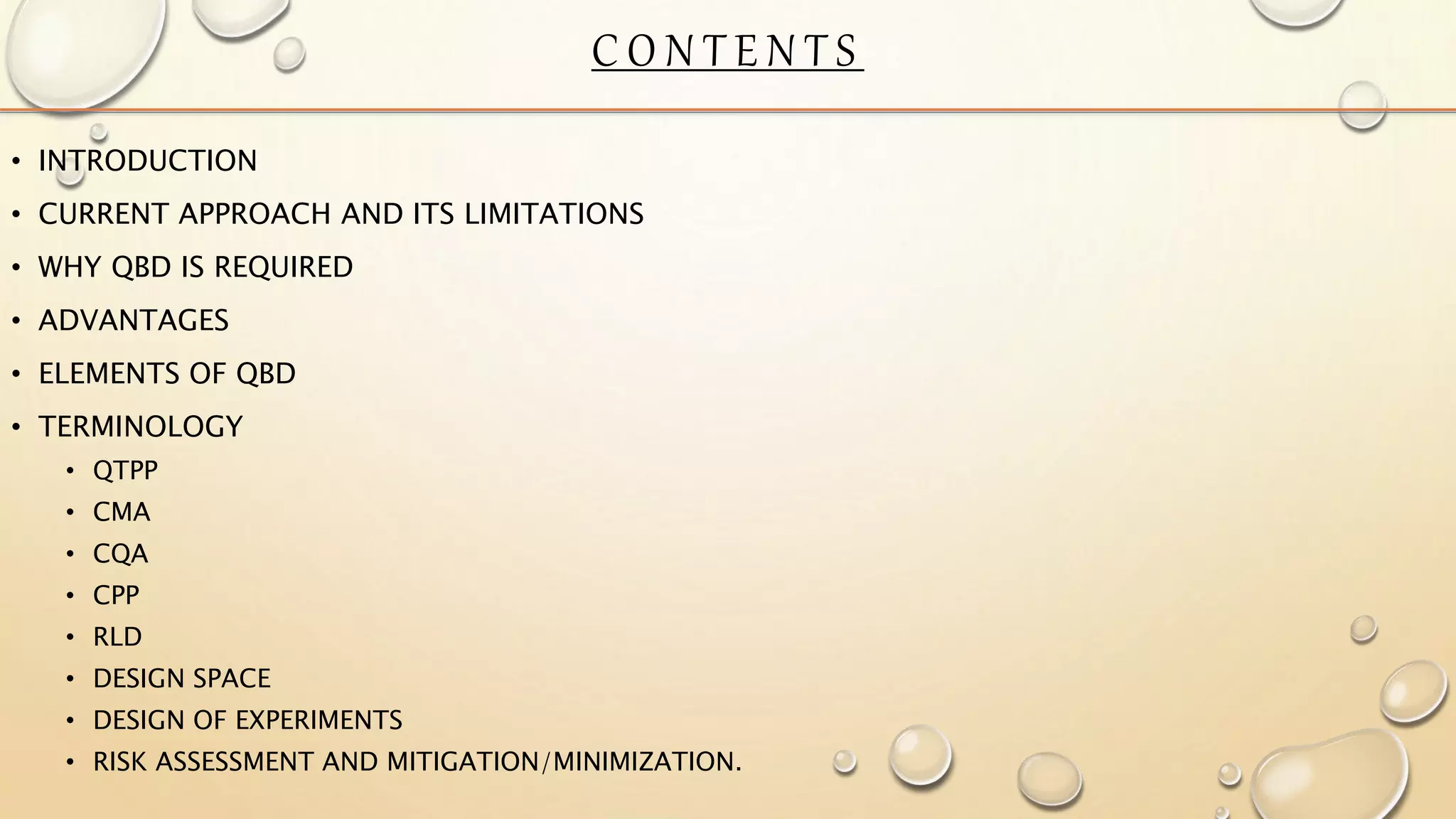 Quality by design (QbD) and process analytical technology (PAT) | PPTX