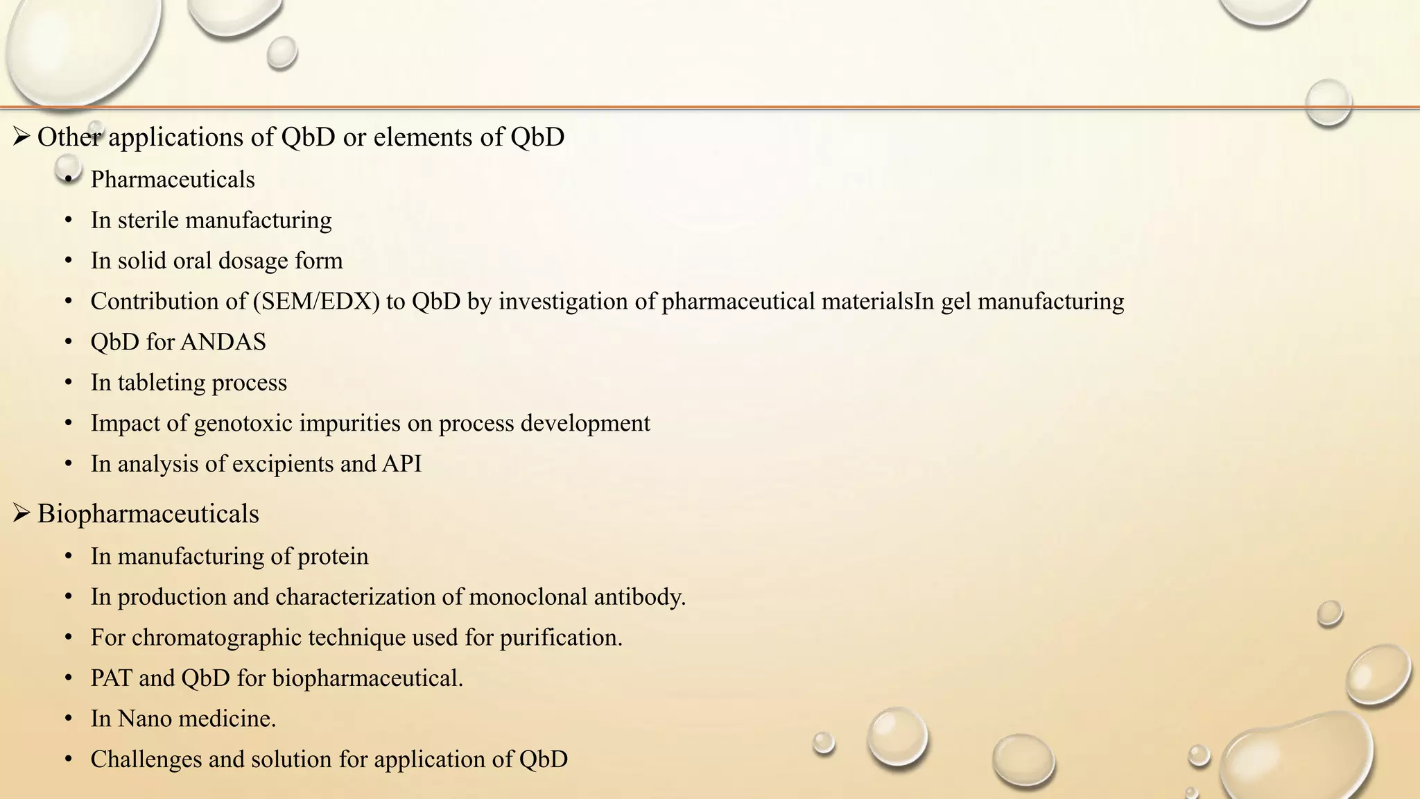 Quality by design (QbD) and process analytical technology (PAT) | PPTX