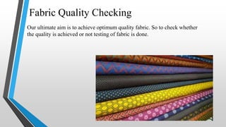 Quality checking in apparel sector | PPTX