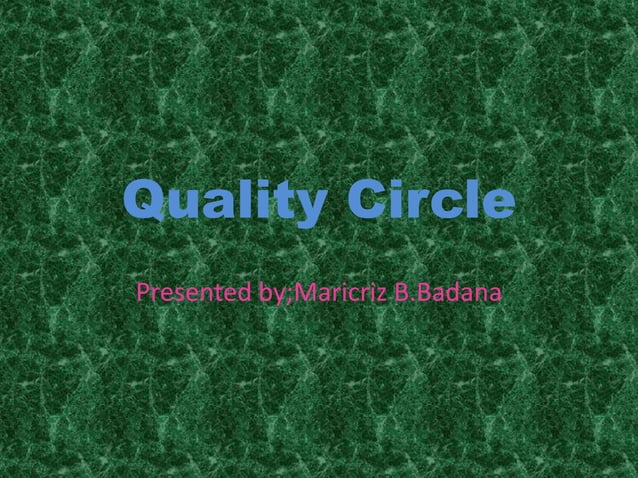 Quality Circle | PPT