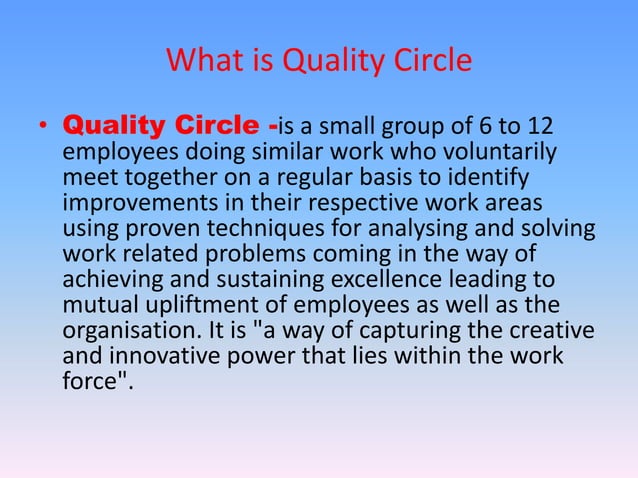 Quality Circle | PPT