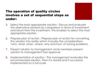 Quality circle | PPTX