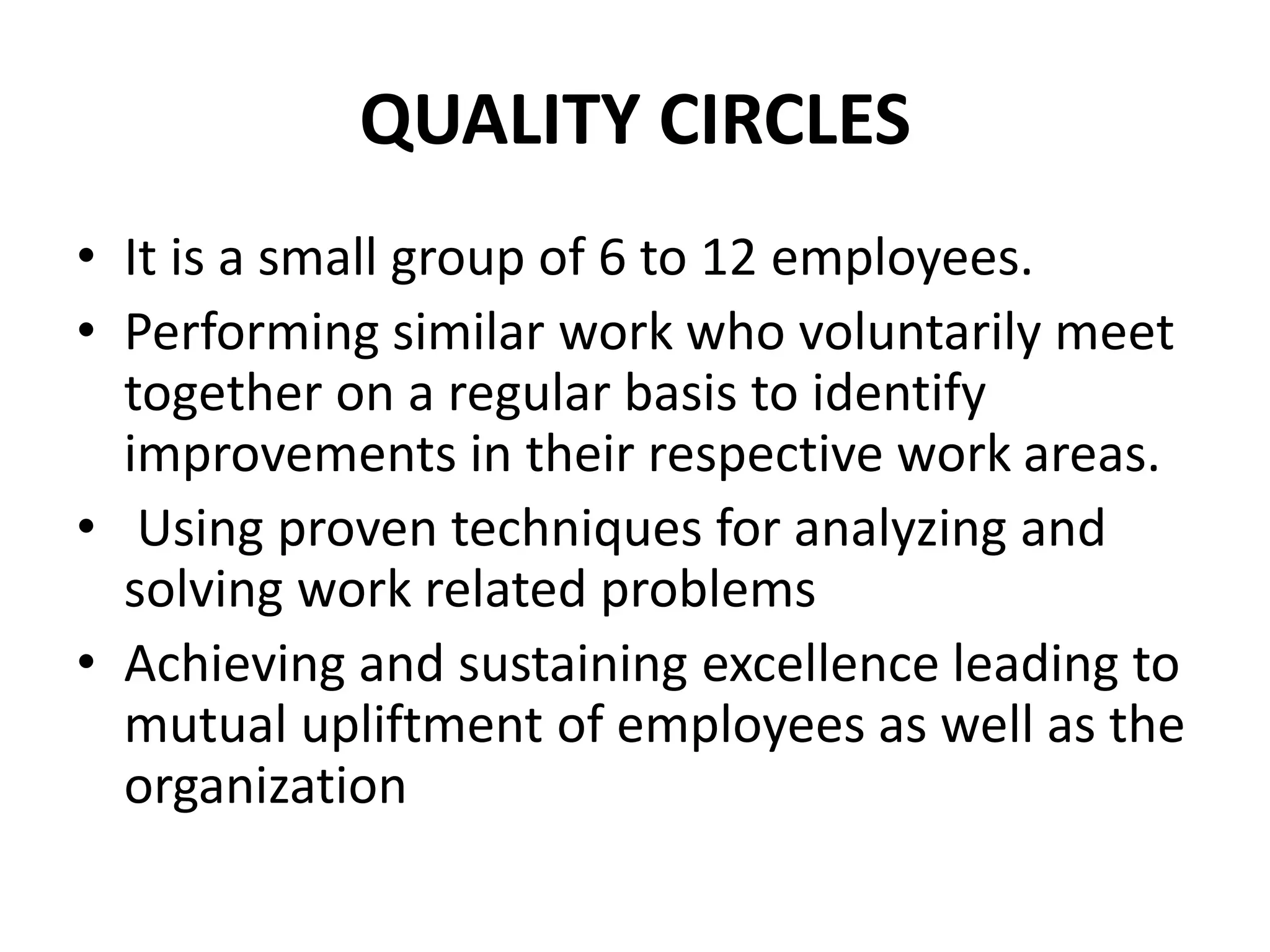 Quality circle | PPTX