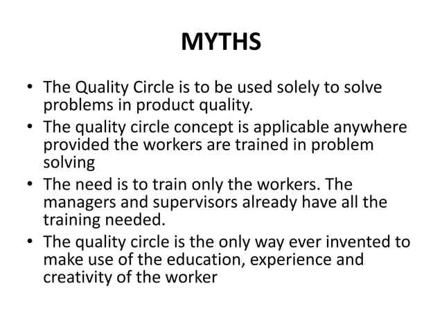 Quality circle | PPTX