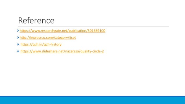 QUALITY CIRCLE of opertion management course | PPT