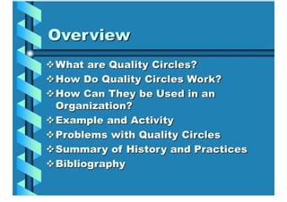 Quality Circles | PDF
