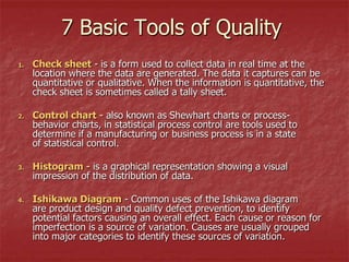 Quality control | PPTX