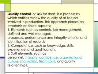 Quality Control | PPTX