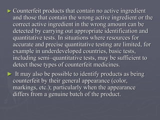 Quality control of pharmaceuticals | PDF