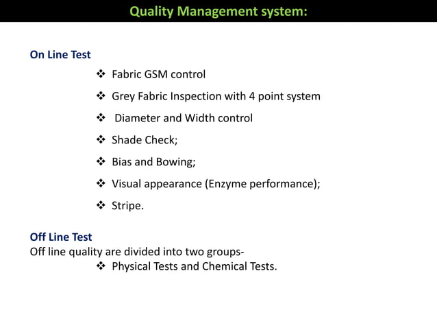 Dyeing Quality control | PPTX