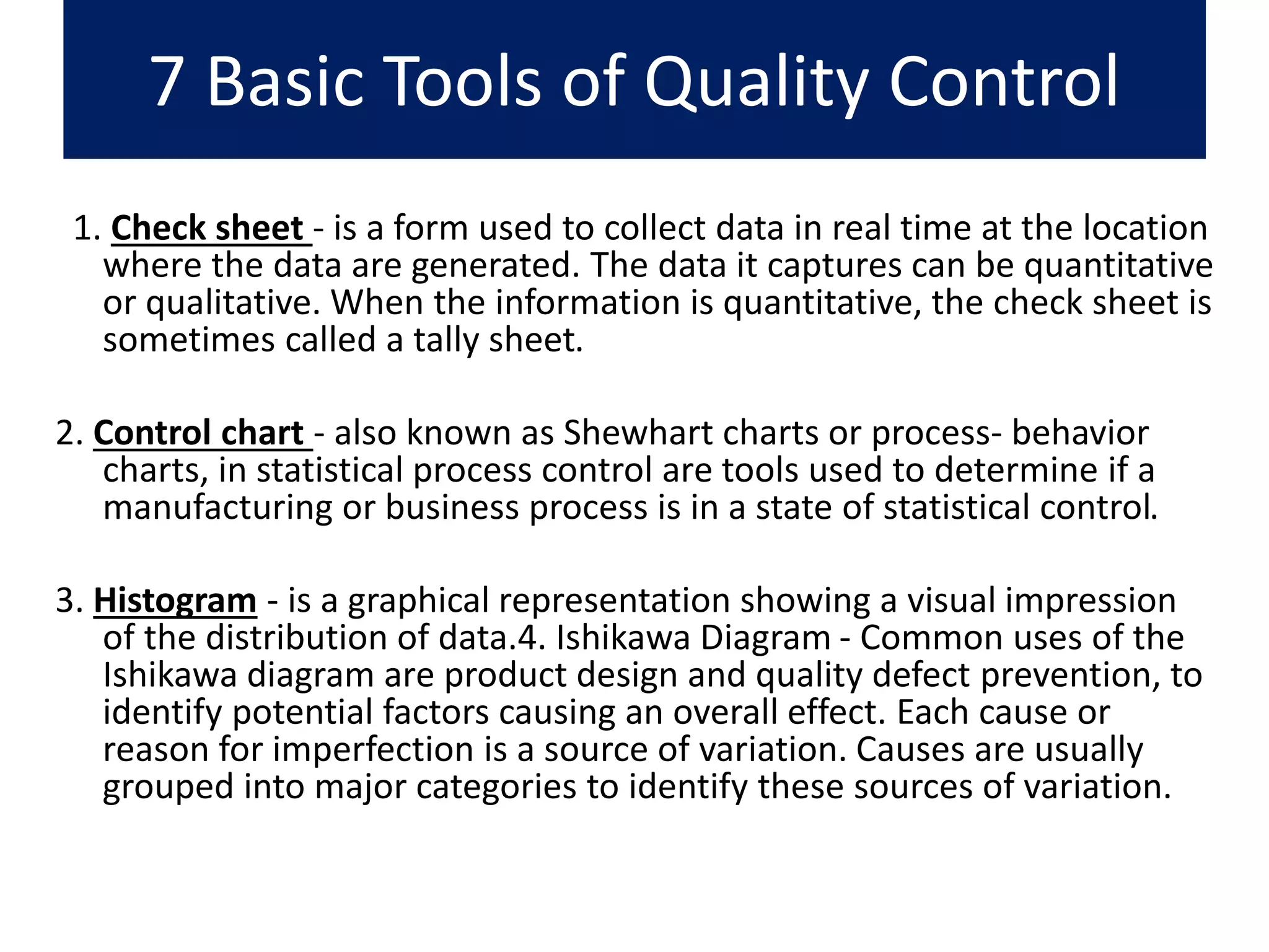 Quality Control | PPTX