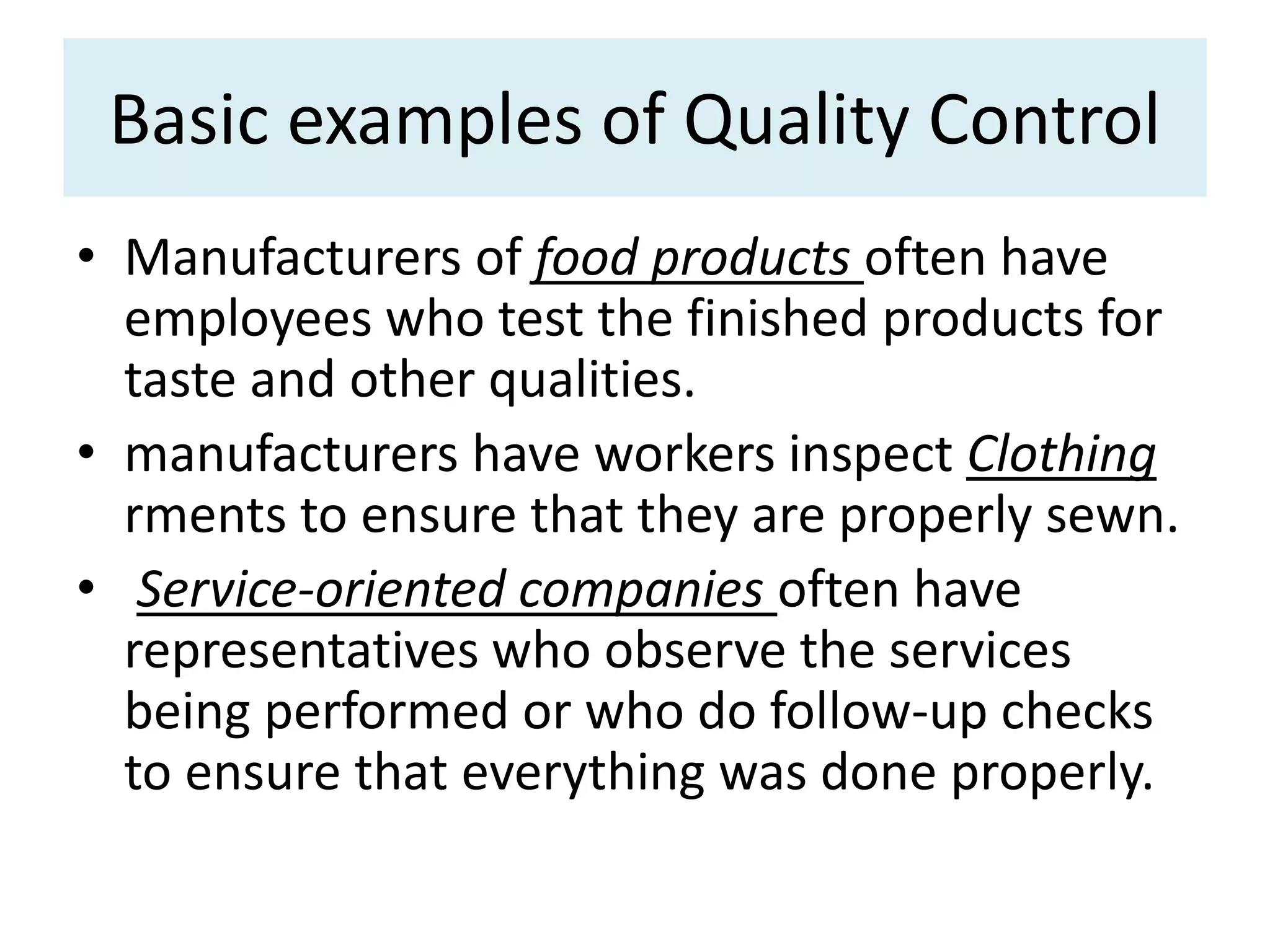 Quality Control | PPTX