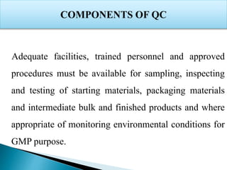 Quality Control in Pharmaceutical Industry | PPTX
