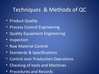 Quality control | PPT
