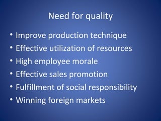 Quality control | PPT