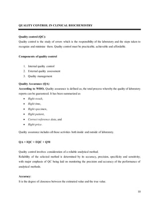 Quality control in Biochemistry by Pradip Hamal | DOCX