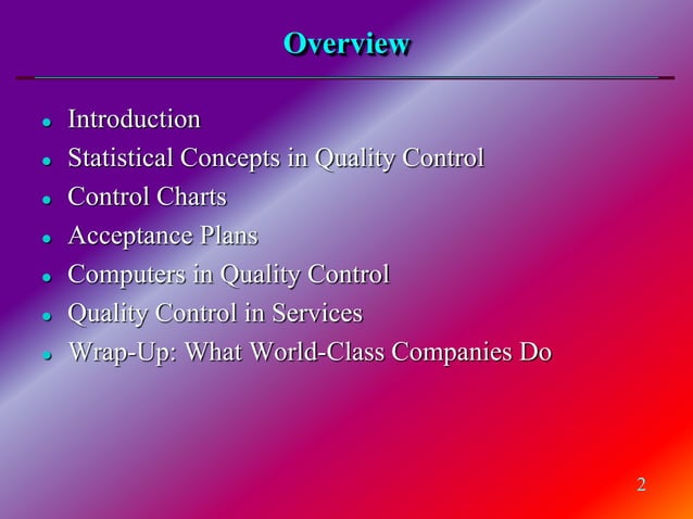 Qualitycontrol | PPT