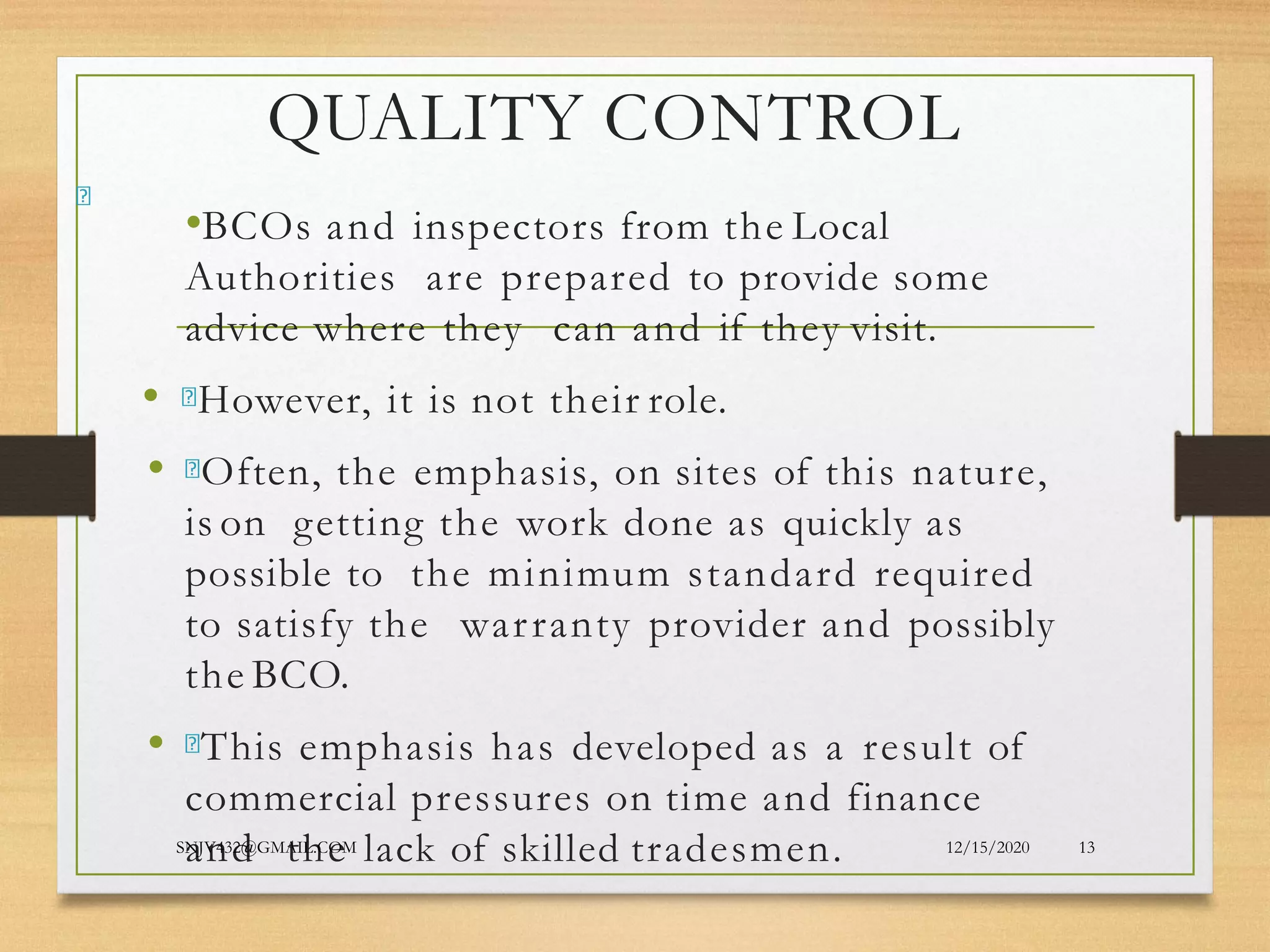 Quality control IN CONSTRUCTION | PDF