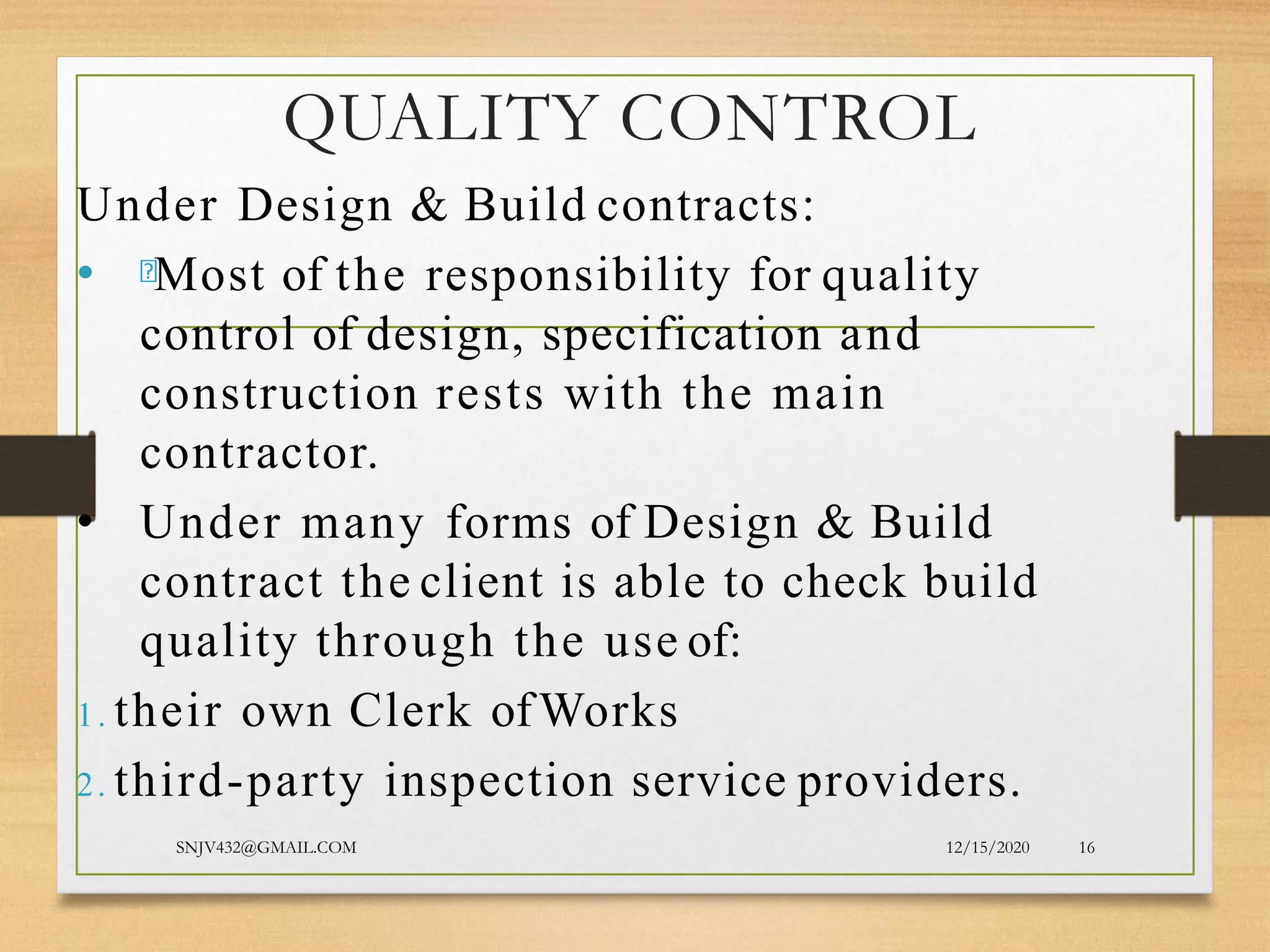 Quality control IN CONSTRUCTION | PDF