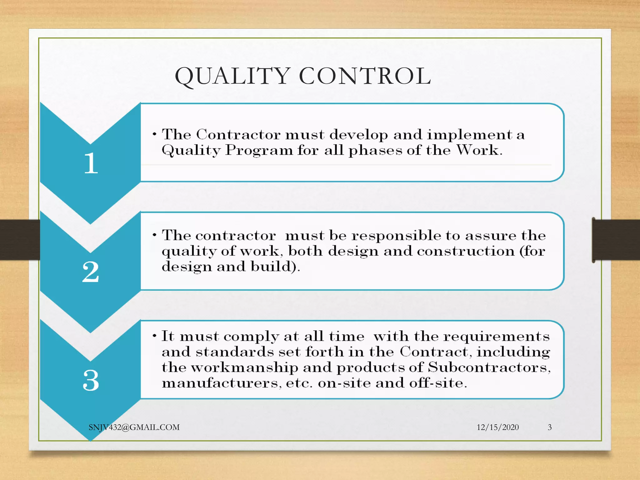 Quality control IN CONSTRUCTION | PDF