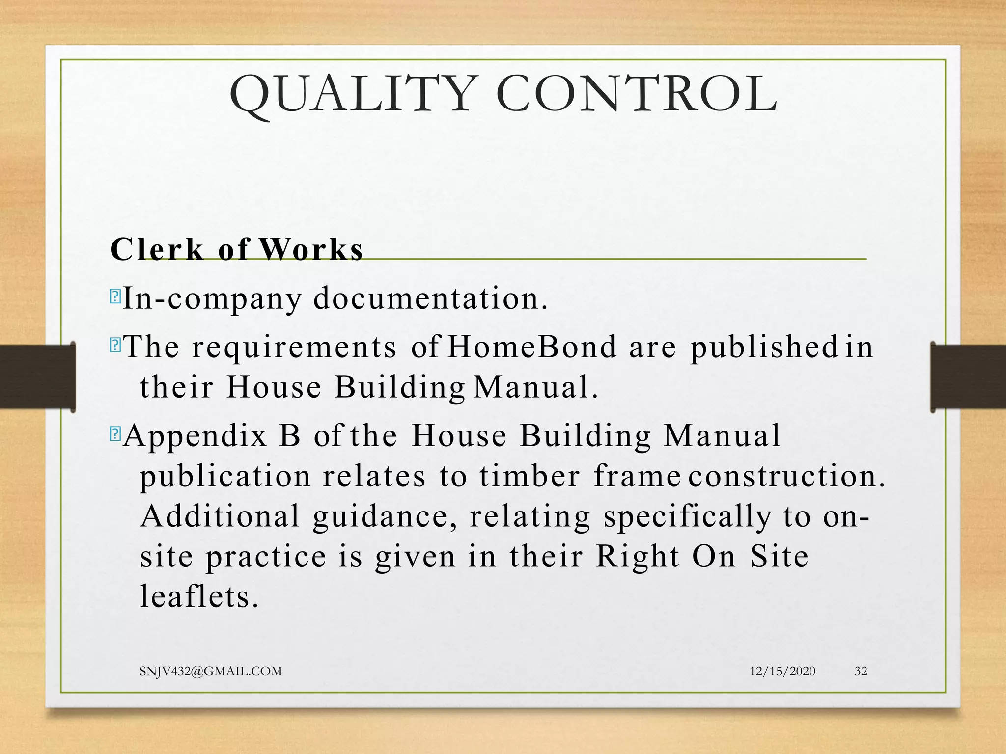 Quality control IN CONSTRUCTION | PDF