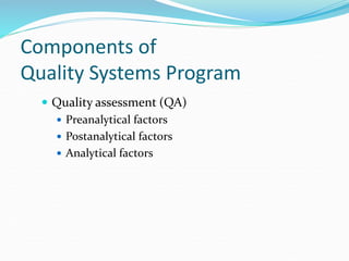 Quality Control & Quality Assessment details | PPT