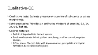 Quality Control for Medical Laboratories | PPTX