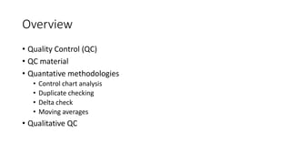 Quality Control for Medical Laboratories | PPTX