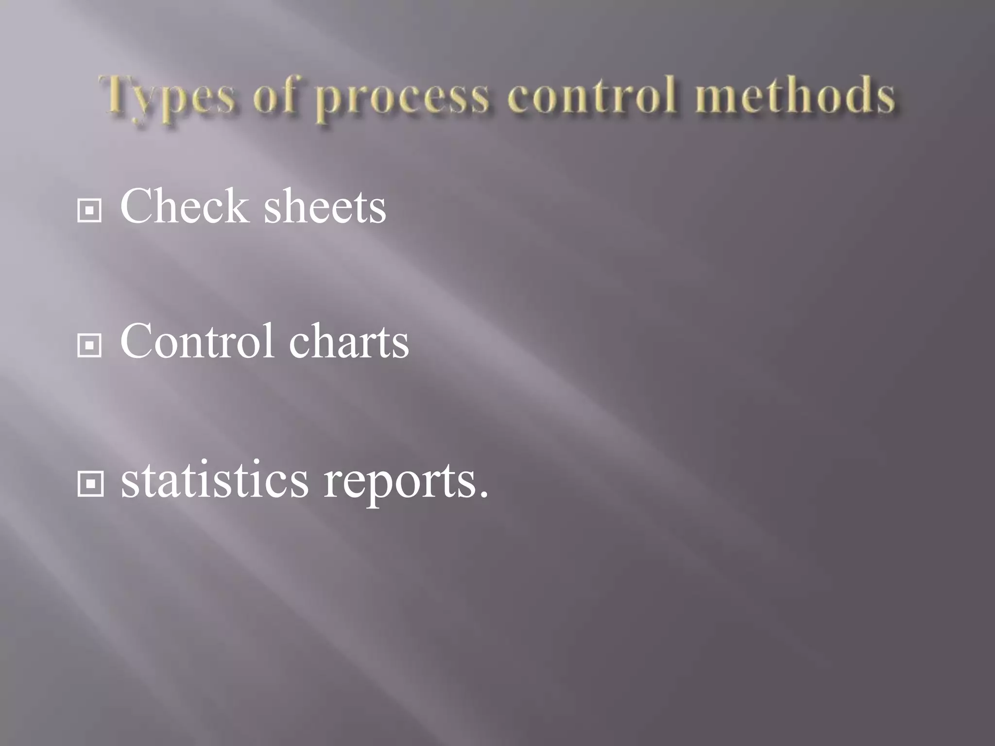 Quality control analysis | PPTX