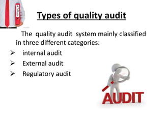 Quality control and auditing | PPTX