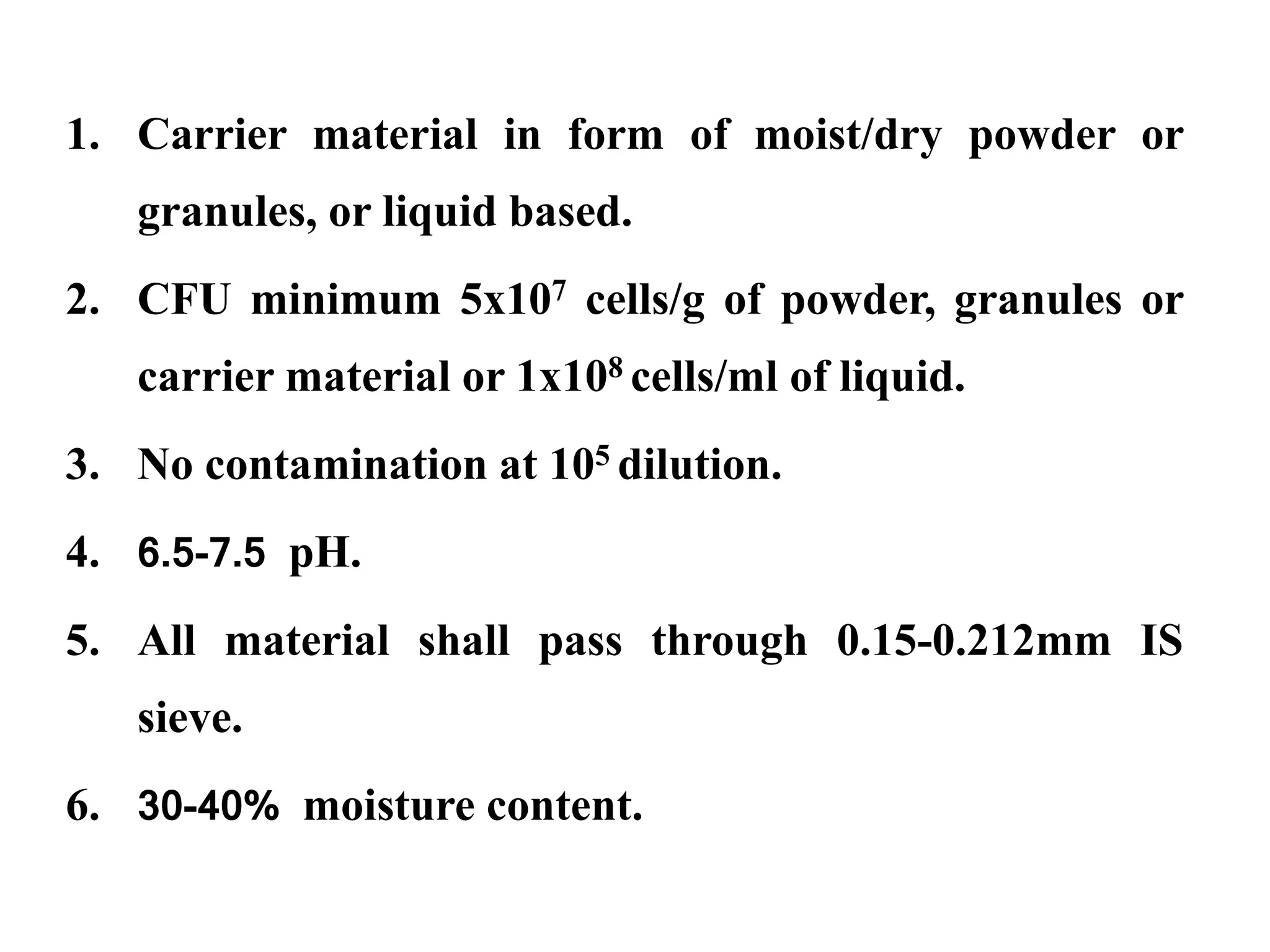 Quality control and constraints in biofertilizer production technology ...