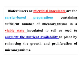 Quality control and constraints in biofertilizer production technology ...