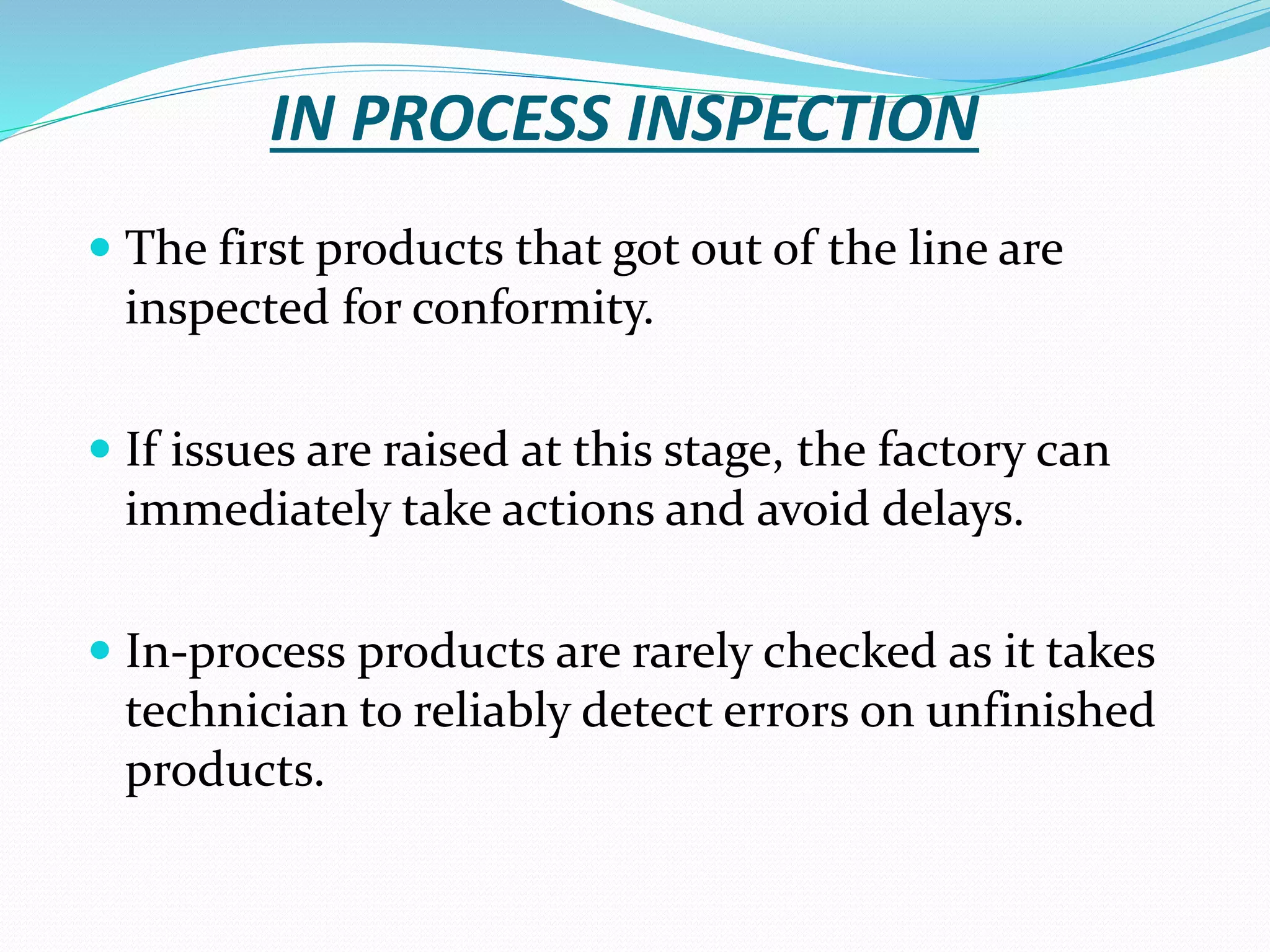 Quality control and inspection | PPTX
