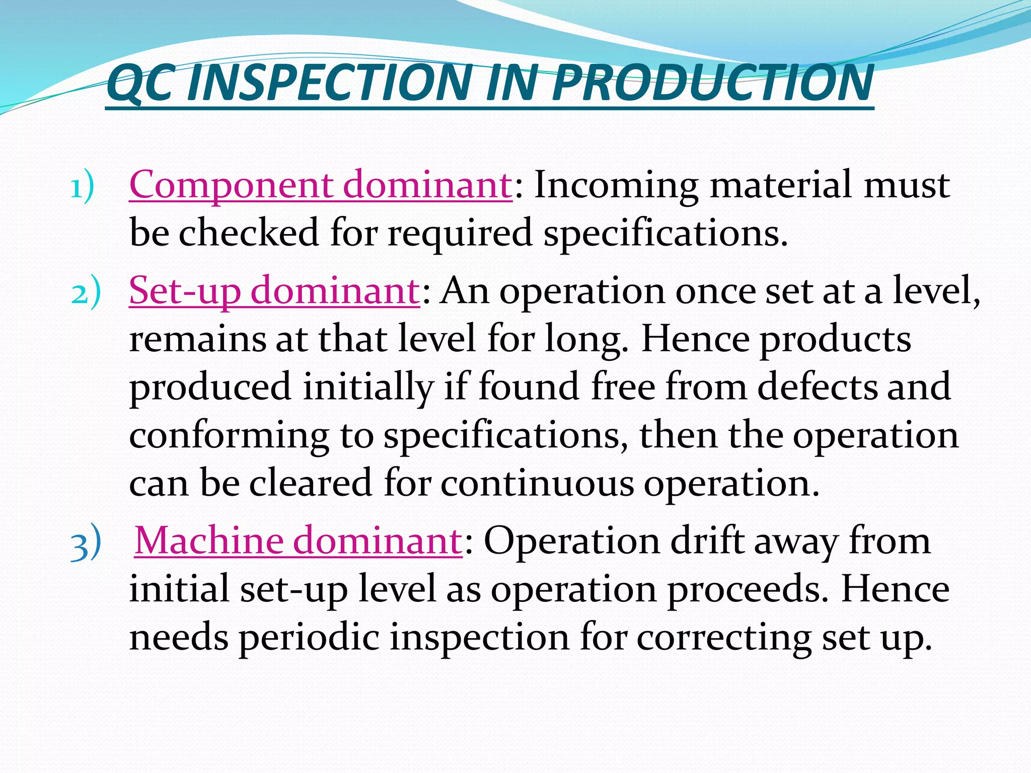 Quality control and inspection | PPTX