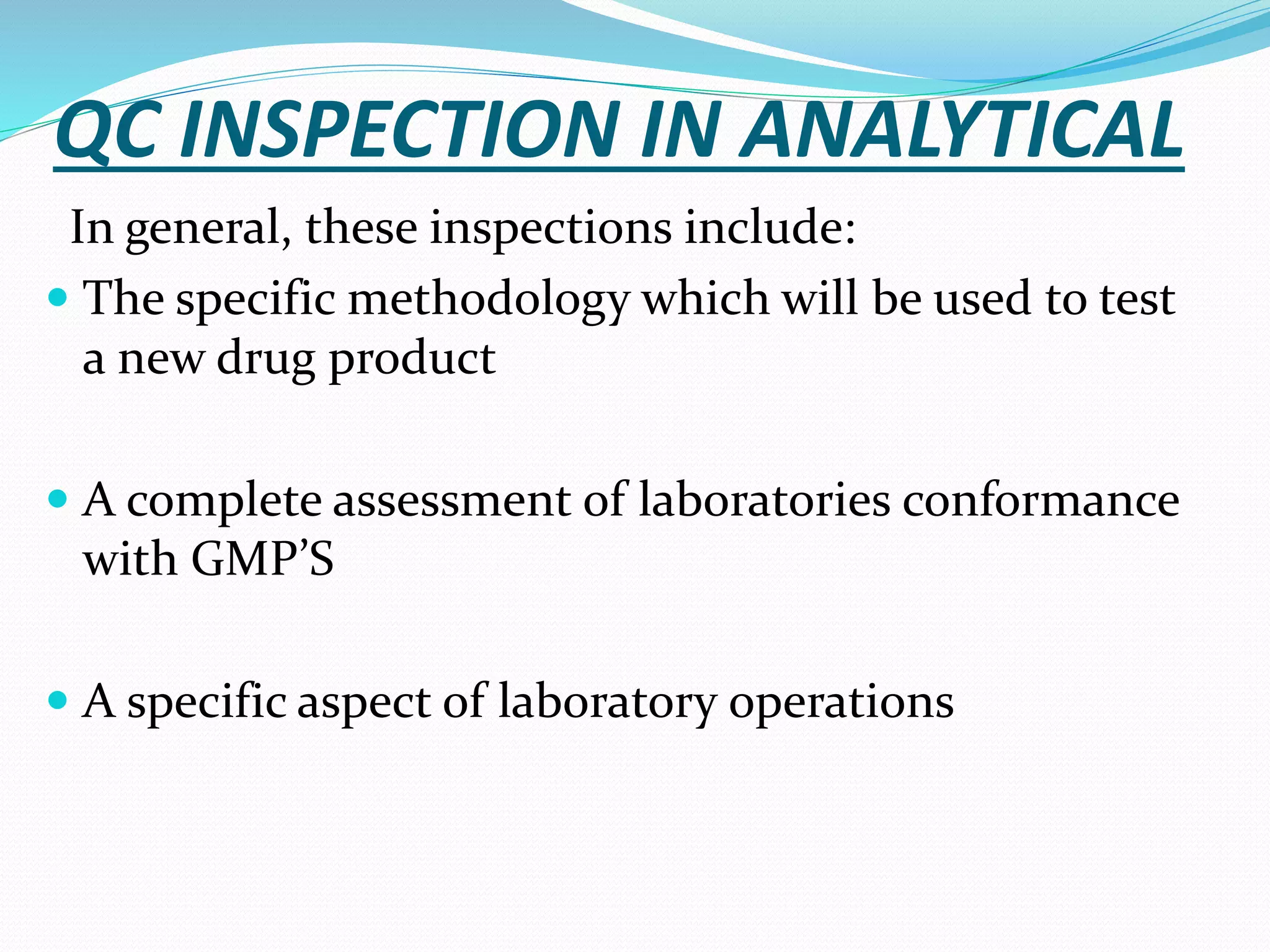Quality control and inspection | PPTX