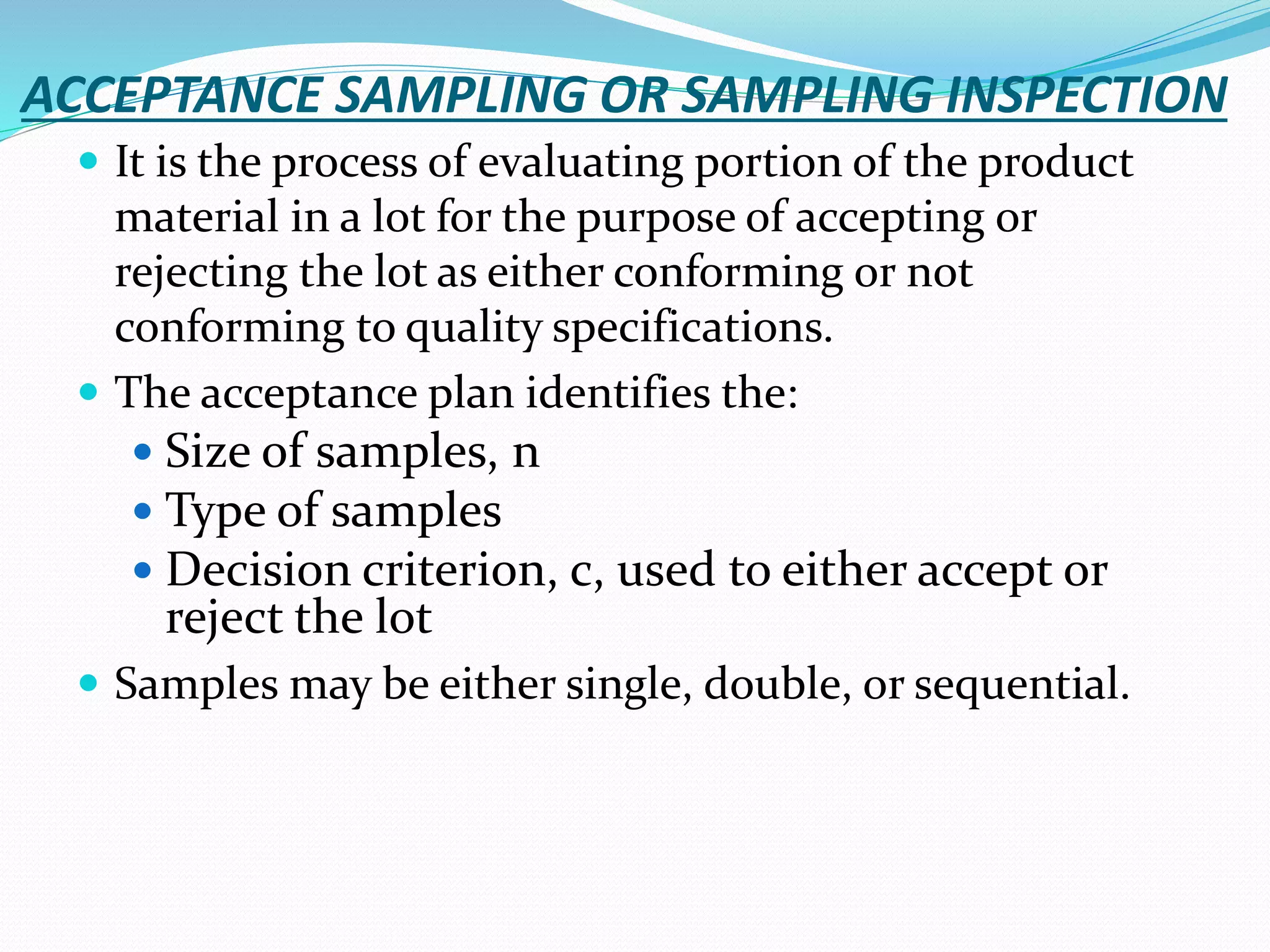 Quality control and inspection | PPTX