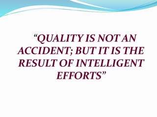 Quality control and inspection | PPTX