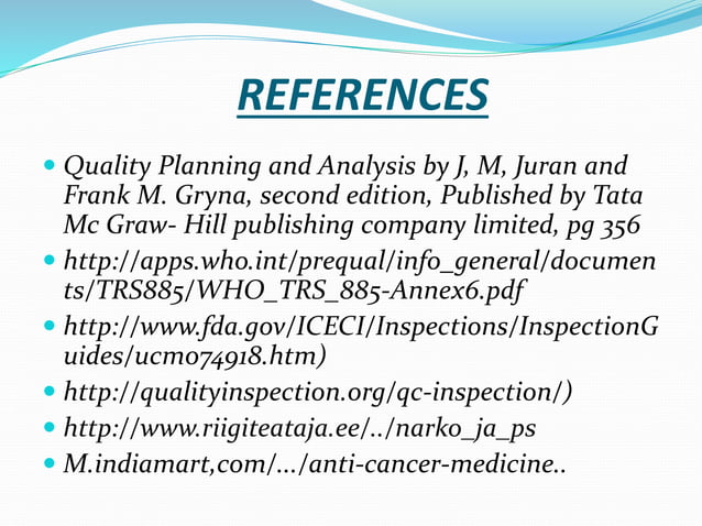 Quality control and inspection | PPTX | Manufacturing Industry | Industries